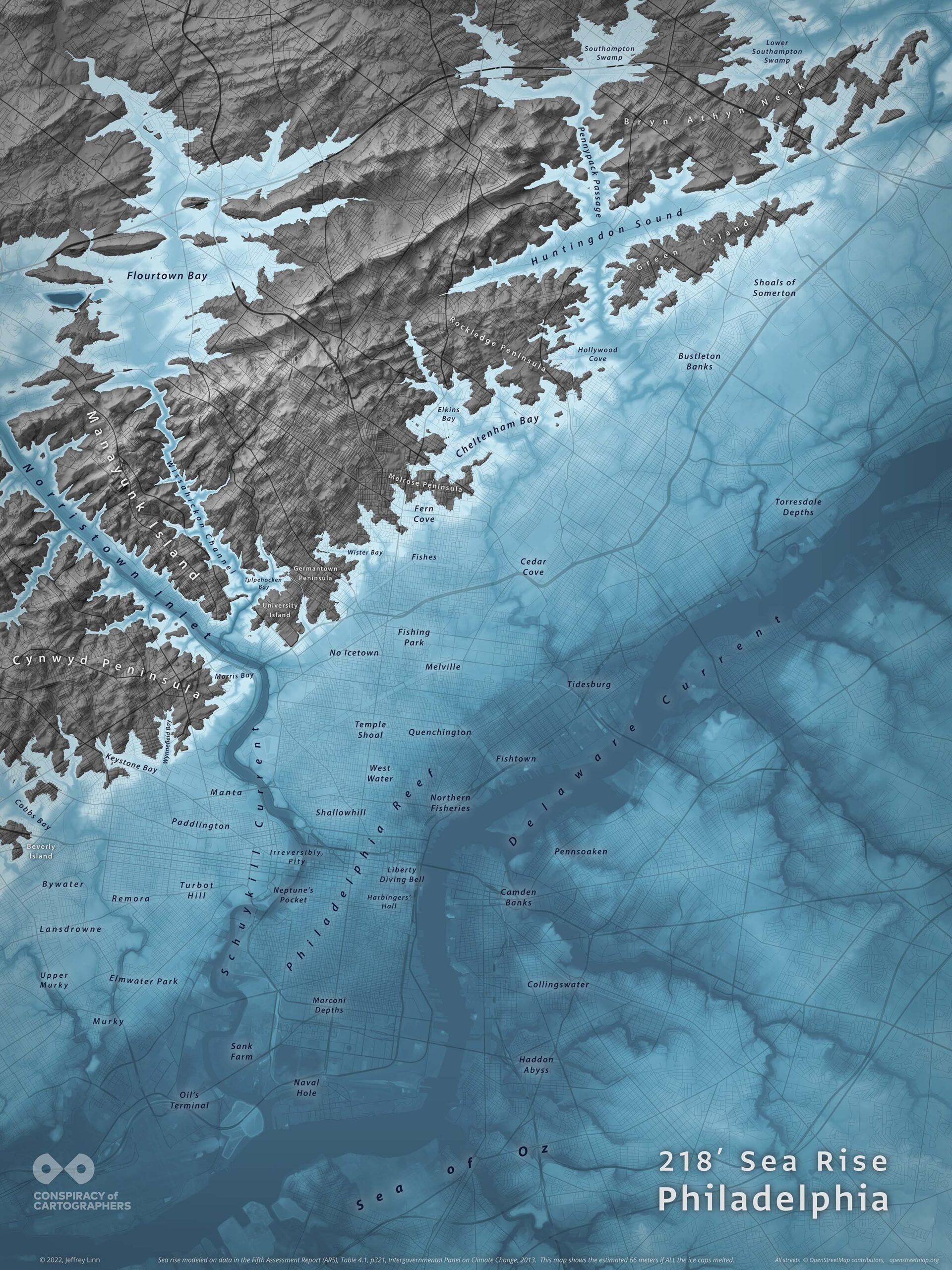 Philadelphia Sea Level Rise Map – Conspiracy of Cartographers