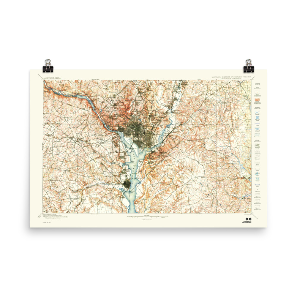 Restored 1900 Washington DC Map – Conspiracy of Cartographers